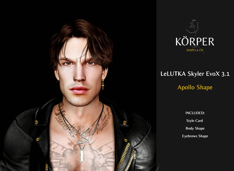 Second Life Marketplace - Korper - APOLLO Shape (Lelutka Skyler head)